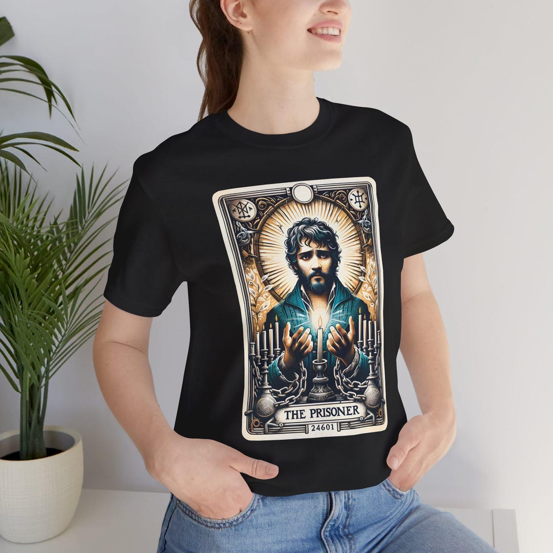 Les Miserables Vintage Tarot Style Jean Valjean Adult Unisex Tshirt ...