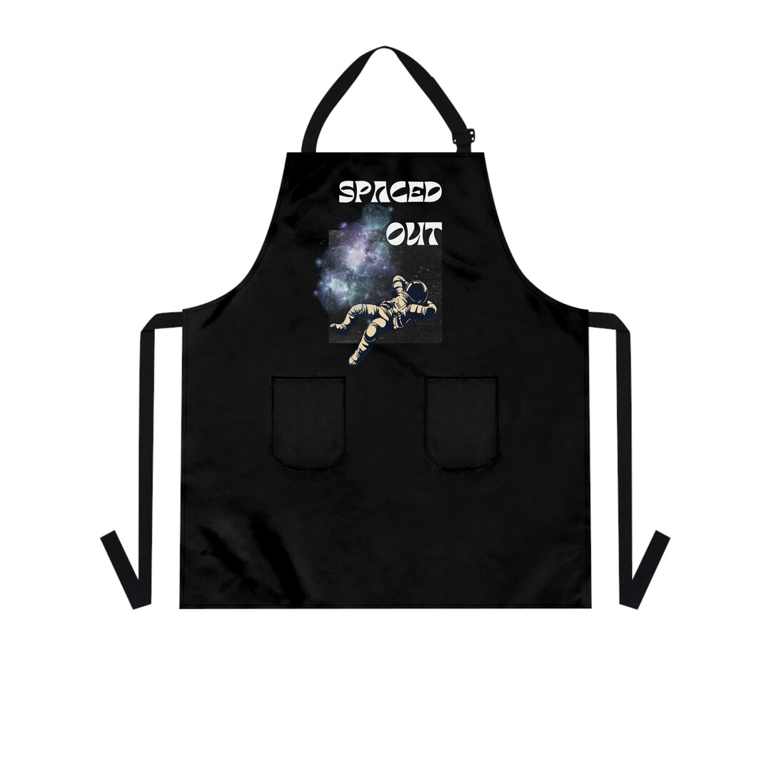 Spaced Out Black Apron Affirmation Apron Love Apron Cook - Etsy