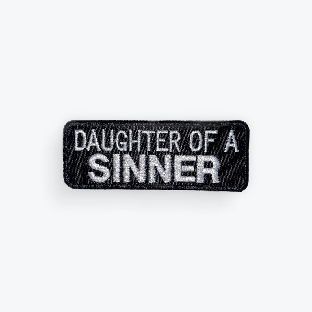 Daughter of a Sinner Motorcycle Patch - Etsy