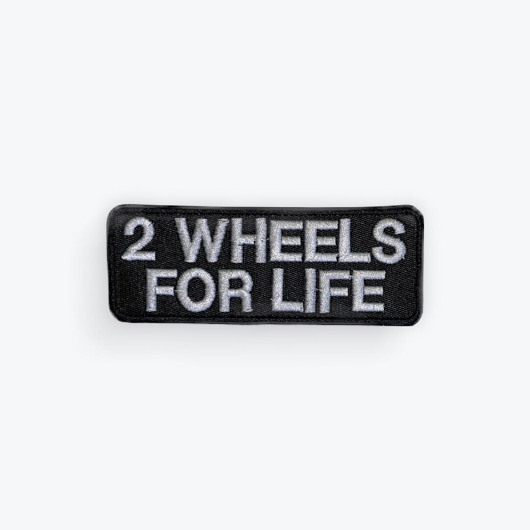 2 Wheels for Life Motorcycle Patch - Etsy