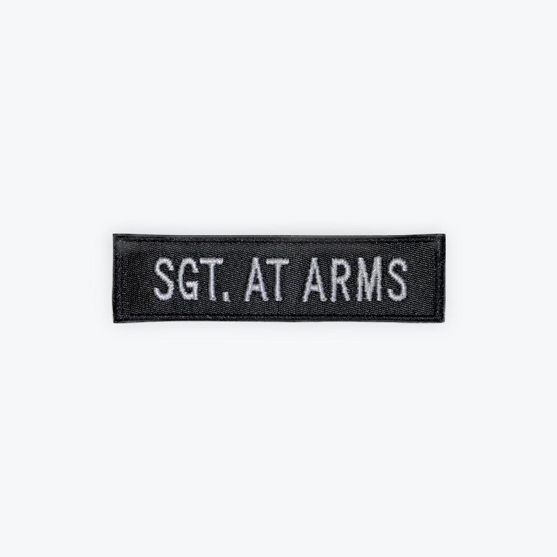 Sgt at Arms Motorcycle Patch - Etsy