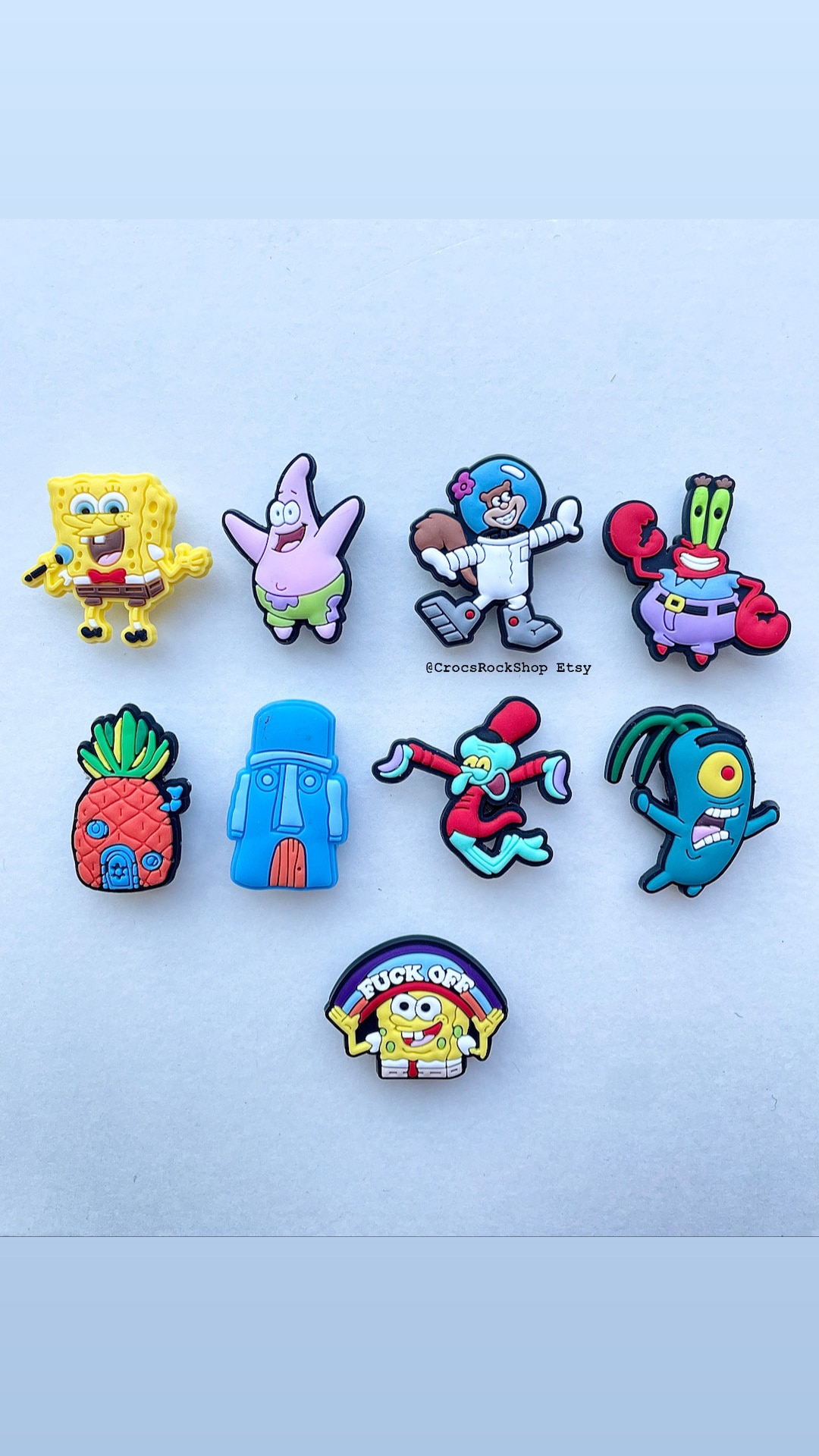 Spongebob Crocs Charms Movie Cartoon Crocs Jibbitz Spongebob ...