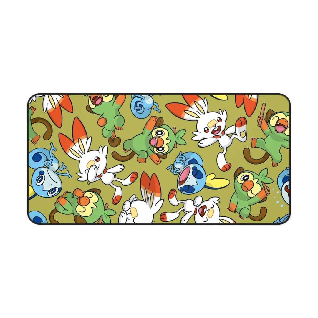 3 Size Pokemon Journeys Starter Pokemon Desk Mat - Etsy