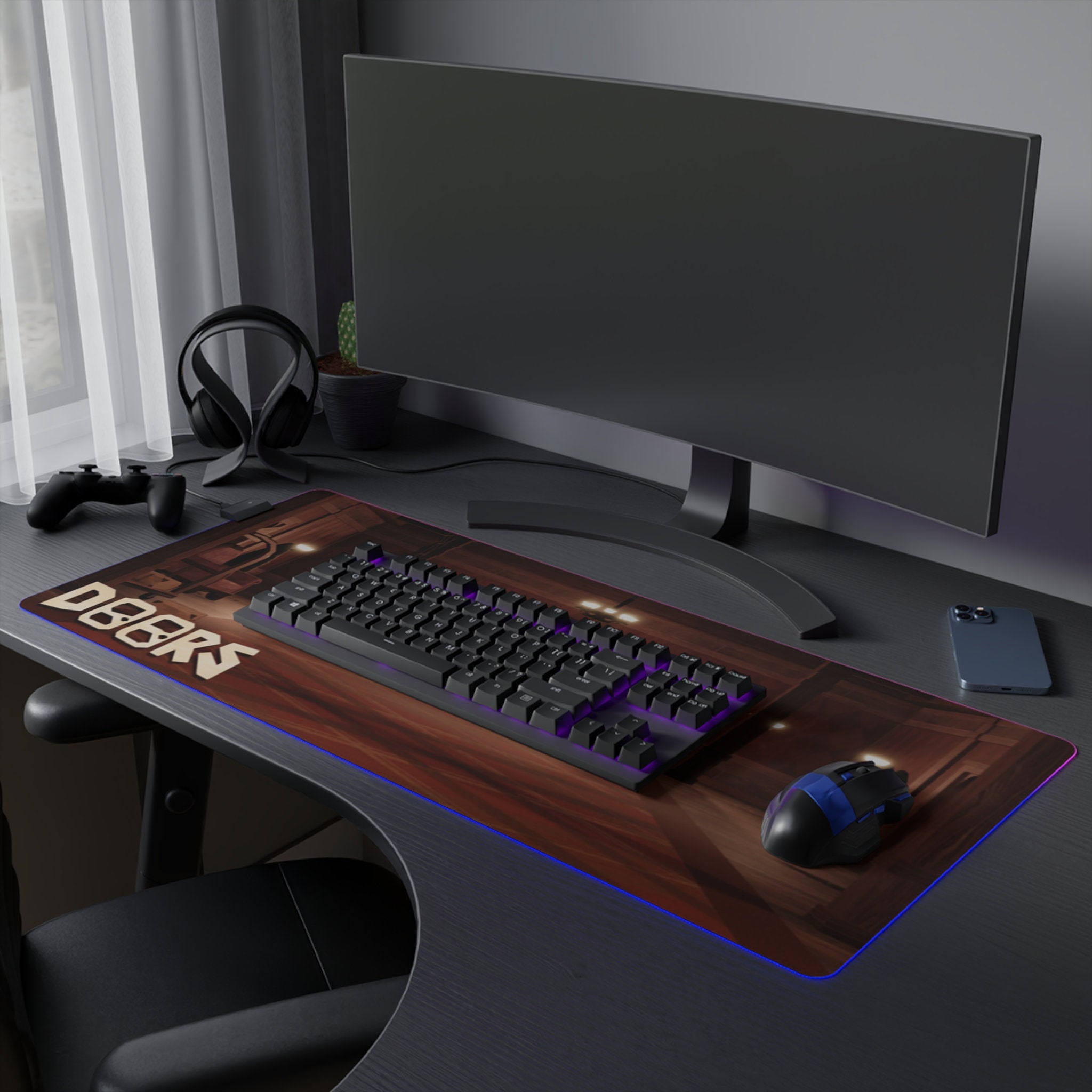 Roblox Doors LED Gaming Desk Mat - Etsy