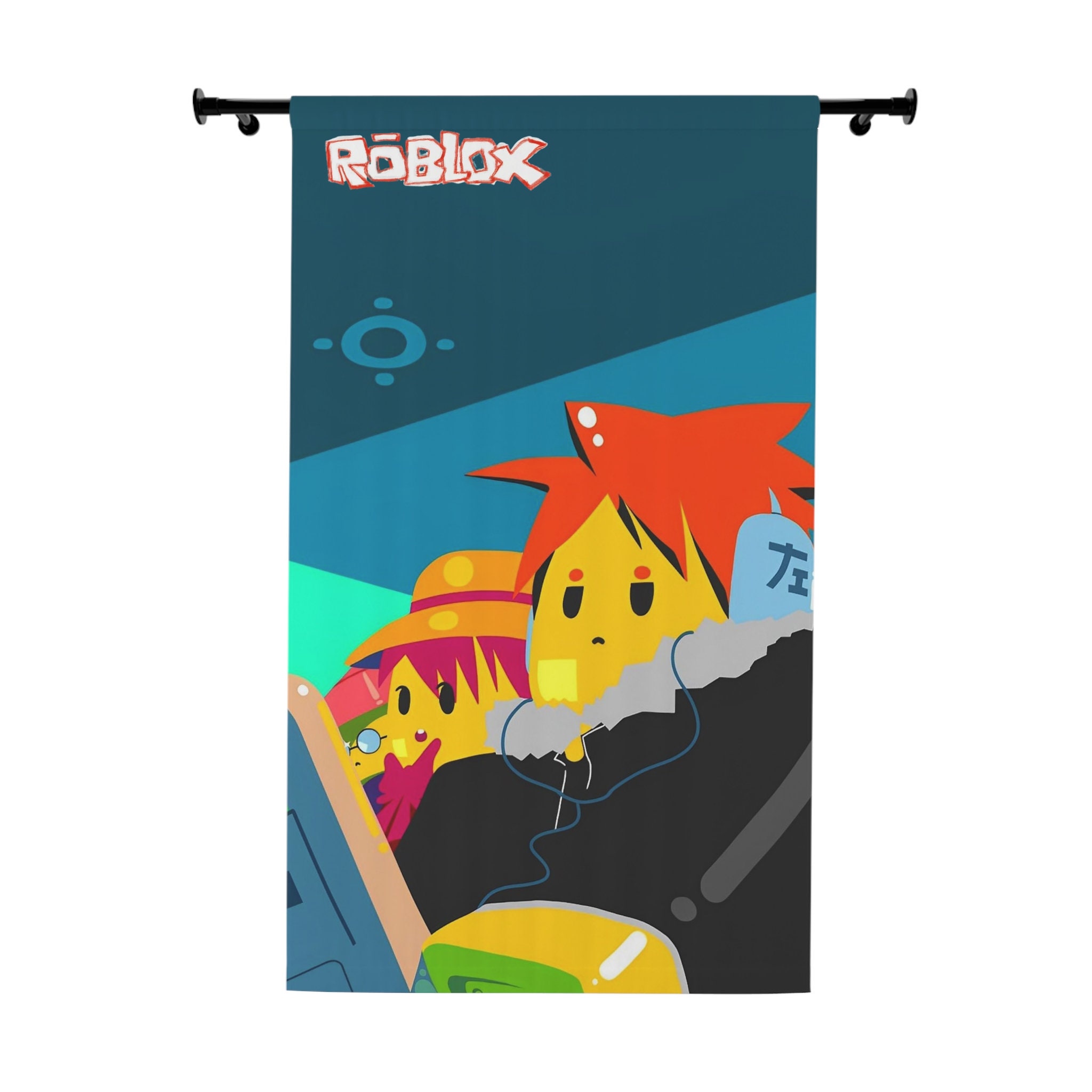 Cool Roblox Gaming Window Curtain - Etsy