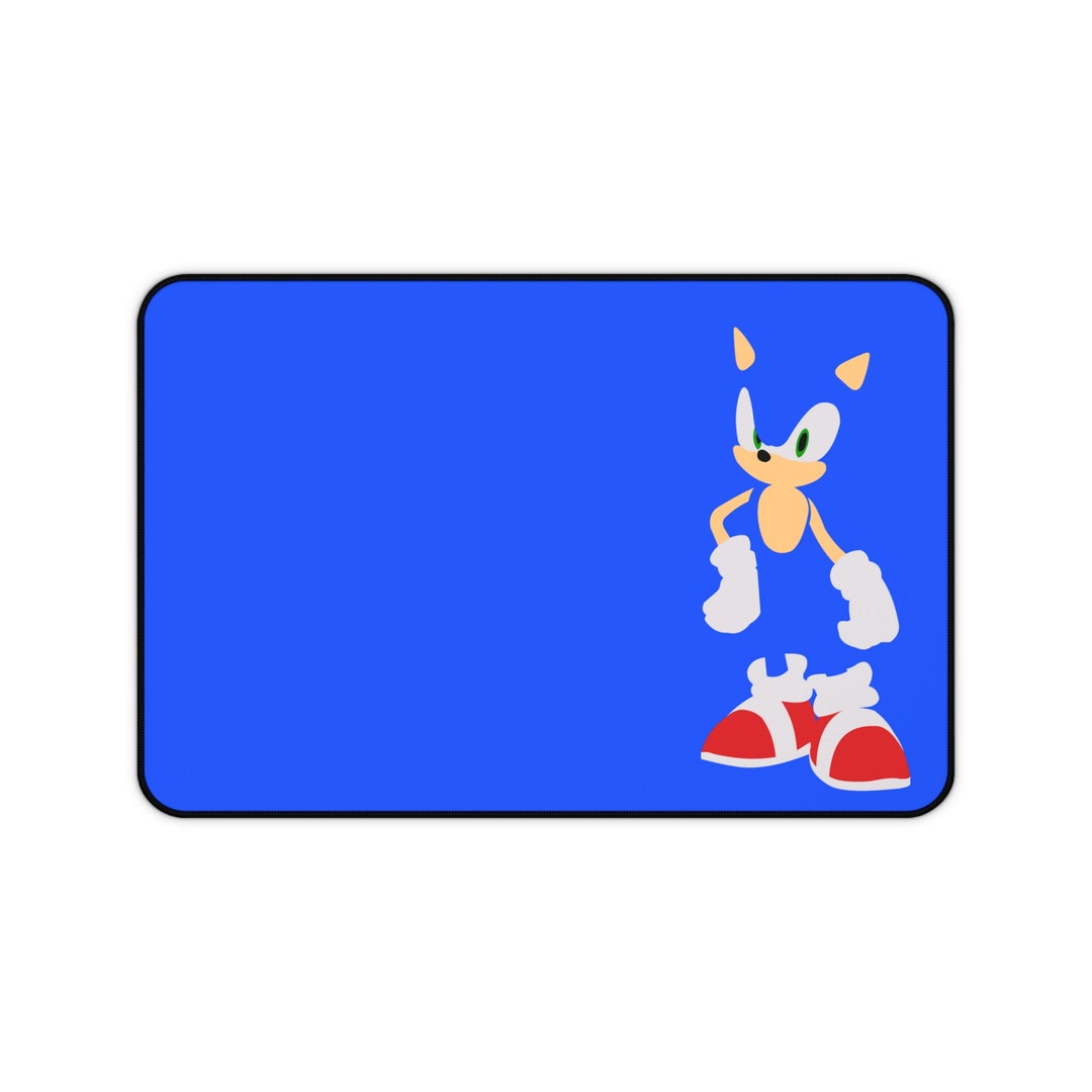 Minimalist Sonic Desk Mat - Etsy