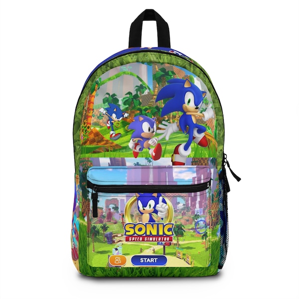 Sonic the Hedgehog Backpack - Etsy