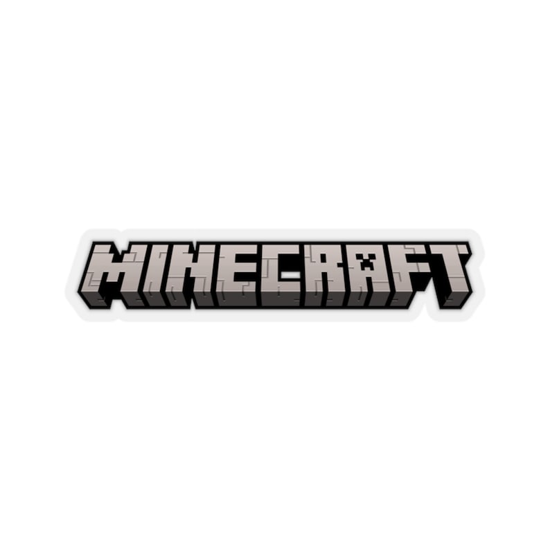 Minecraft Logo Sticker - Etsy