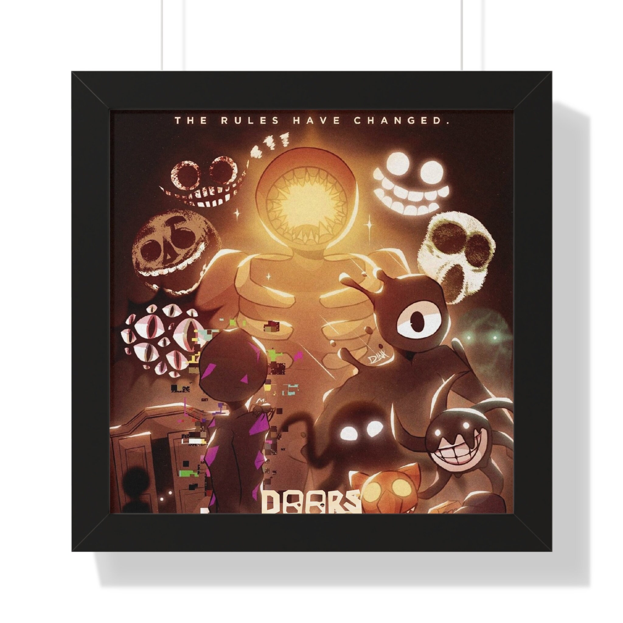 Roblox Doors Framed Vertical Poster - Etsy