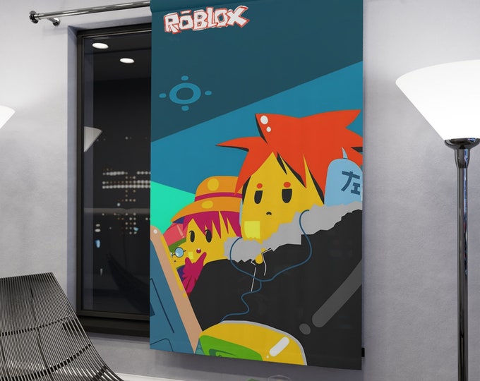 Cool Roblox Gaming Window Curtain - Etsy