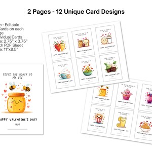 Food Puns Cute Valentine Cards, Funny Valentine's Day Printable Cards ...
