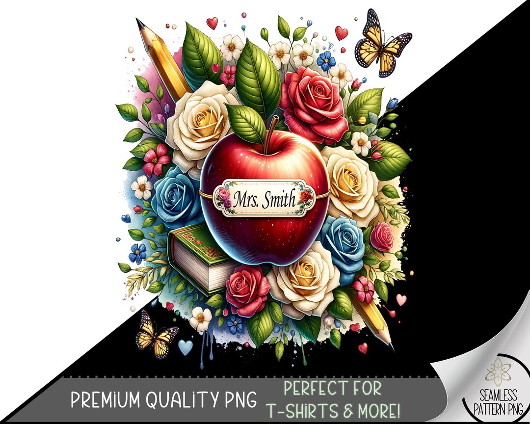 Teacher T-shirt PNG, Spring Floral Design, Teacher Flowers PNG ...
