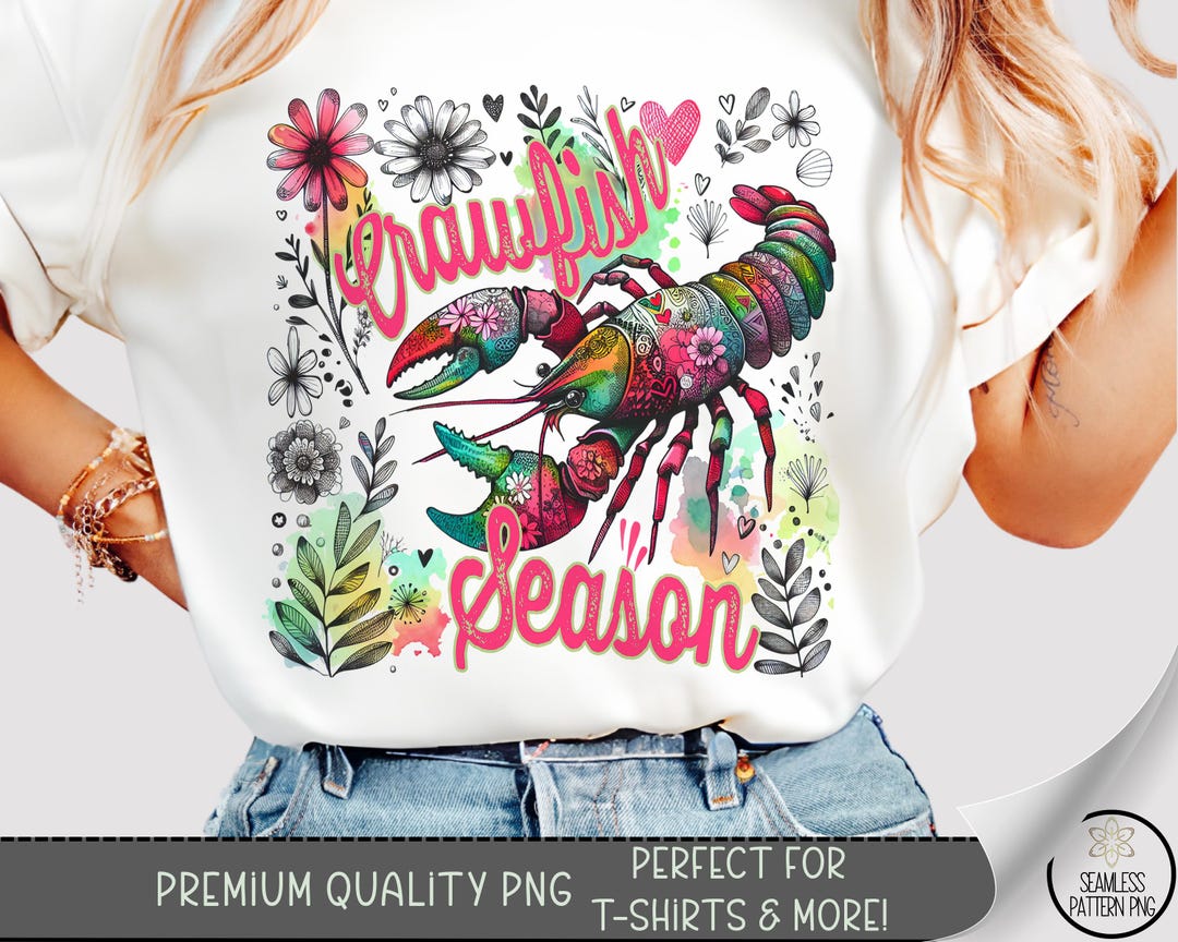 Crawfish Boil T-shirt PNG, Cute Summer Tee, Graphic Tee Design, Fun ...