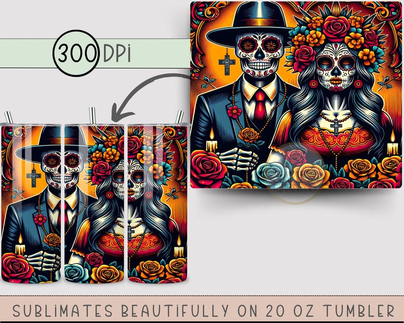 LA Chicano Girl Couple Cholo Couple 20oz Tumbler Wrap, Chicano Style ...