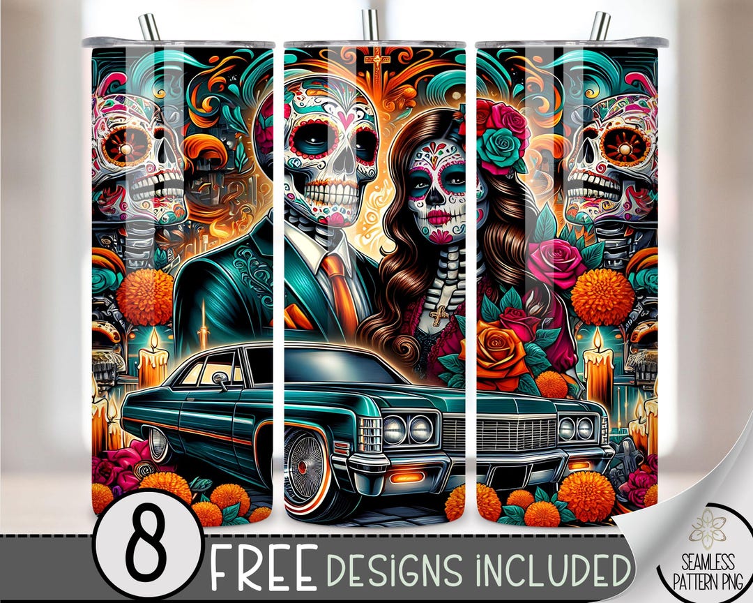 Cholo Couple LA Chicano Girl Couple 20oz Tumbler Wrap, Chicano Style ...