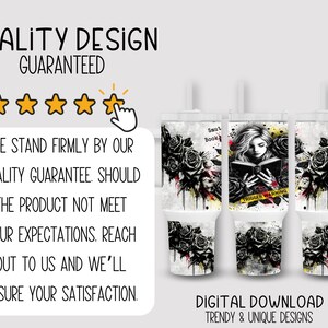 Trigger Warning 40oz Tumbler Wrap, Romantasy Bookish Tumbler ...