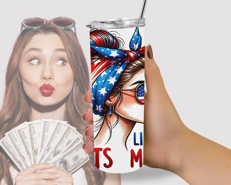 Election Day Tumbler Wrap PNG Digital Download 20 Oz Skinny, Election ...