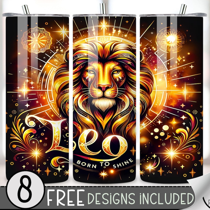 Leo Sign Wrap for Tumbler - Etsy