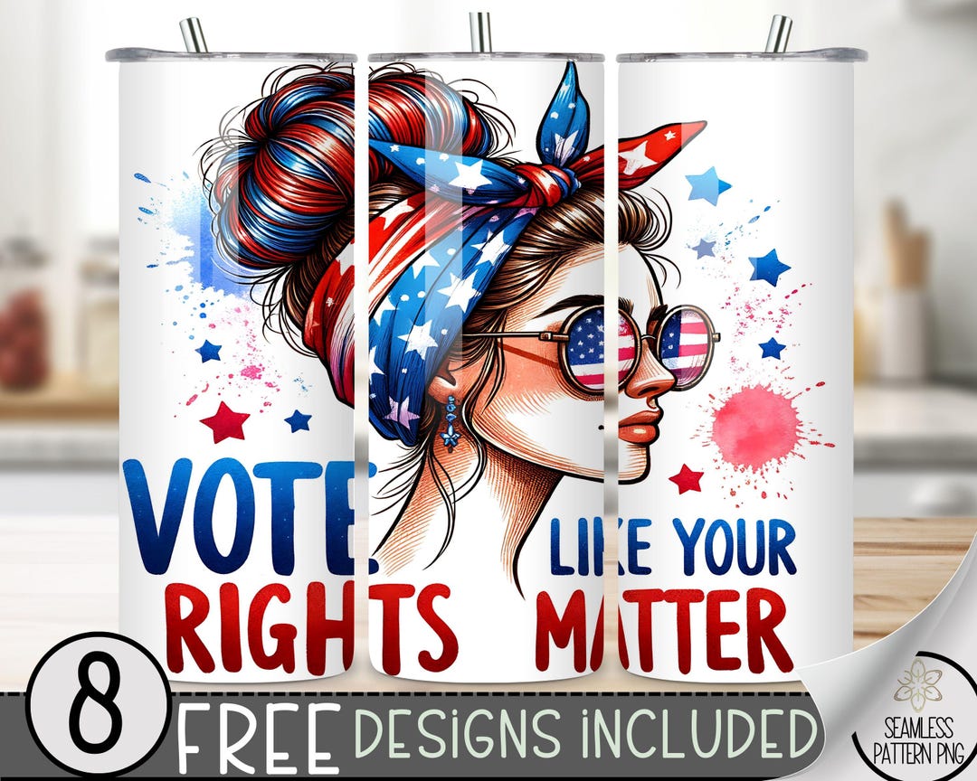 Election Day Tumbler Wrap PNG Digital Download 20 Oz Skinny, Election ...