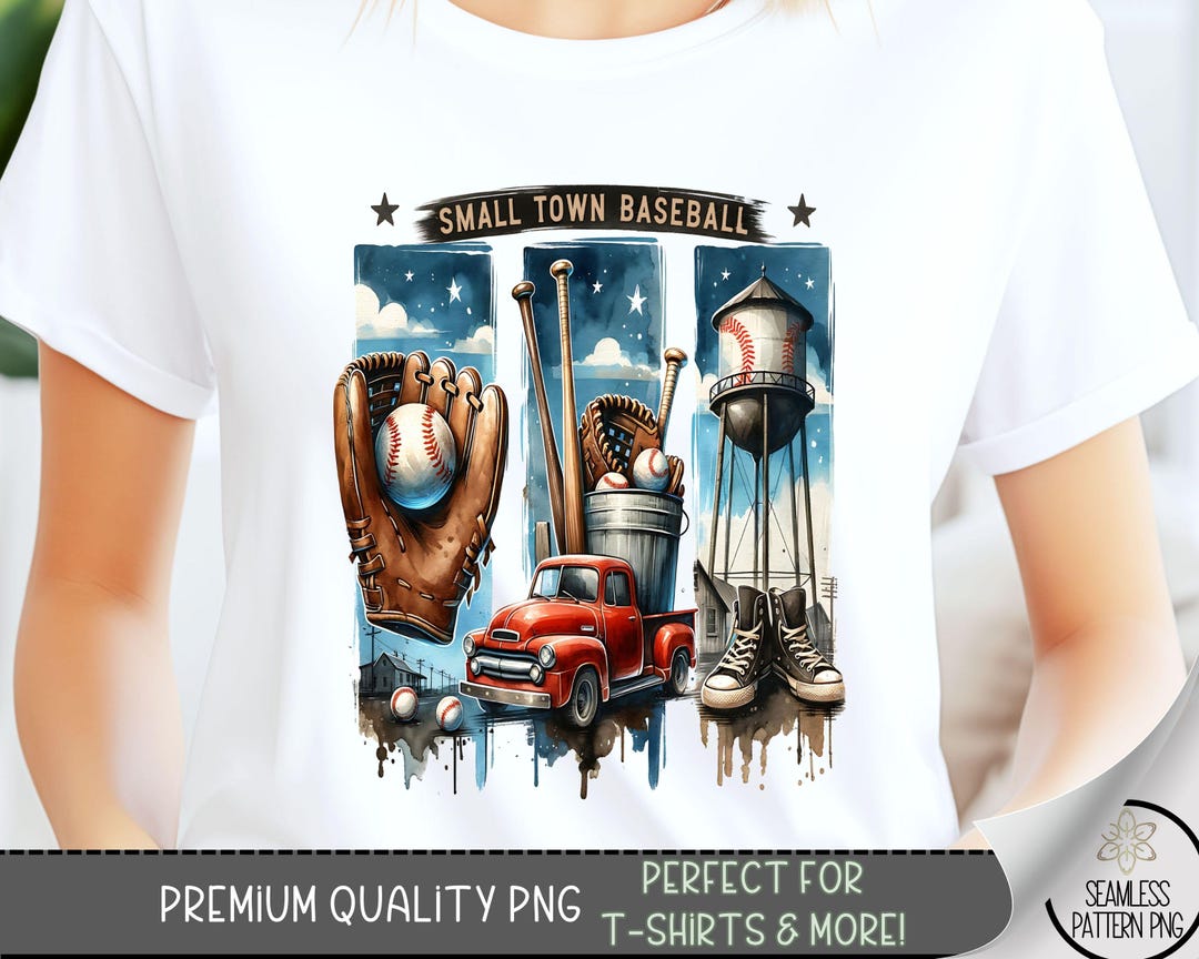 Baseball T-shirt PNG, Game Day Baseball PNG, Small Town Baseball Png ...