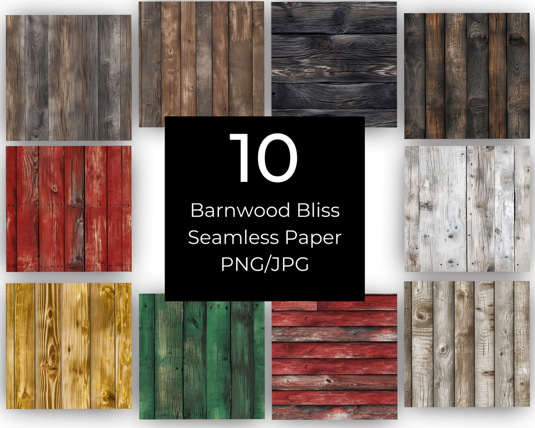 Digital Barnwood Seamless Pattern Texture PNG Bundle Junk - Etsy