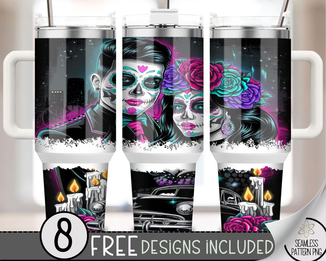 LA Chicano Cholo Couple 40oz Tumbler Wrap, Chicano Style Lowrider ...