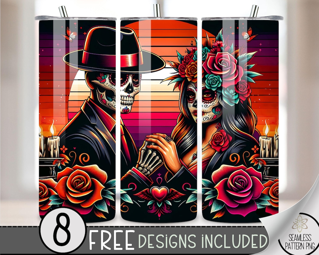 LA Chicano Girl Couple Cholo Couple 20oz Tumbler Wrap, Chicano Style ...