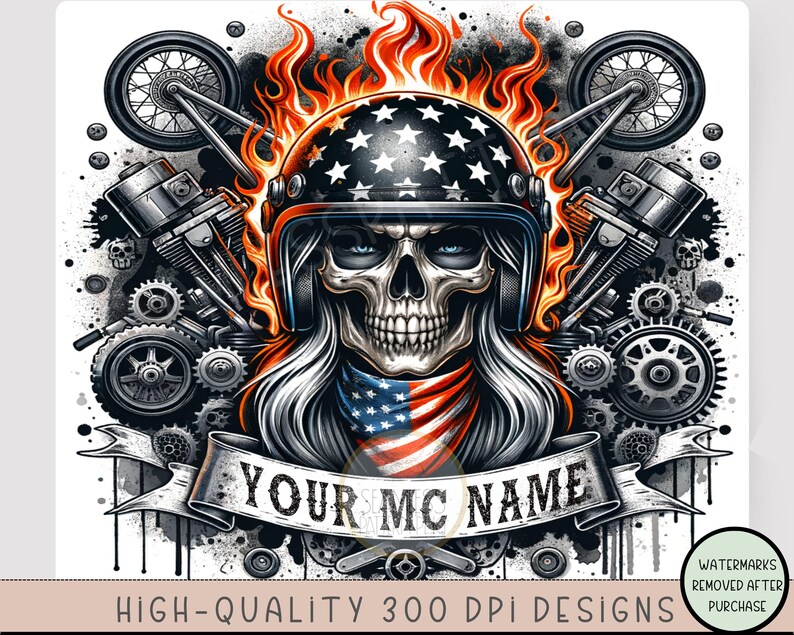 Motorcycle Tumbler Wrap, Add Your Name Motorcycle Wrap Tumbler, 20oz ...