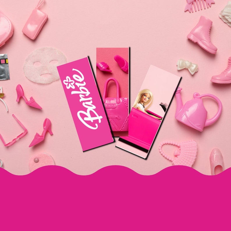 Barbie Themed Bookmarks Downloadable Bookmarks 20 Printable Bookmarks ...