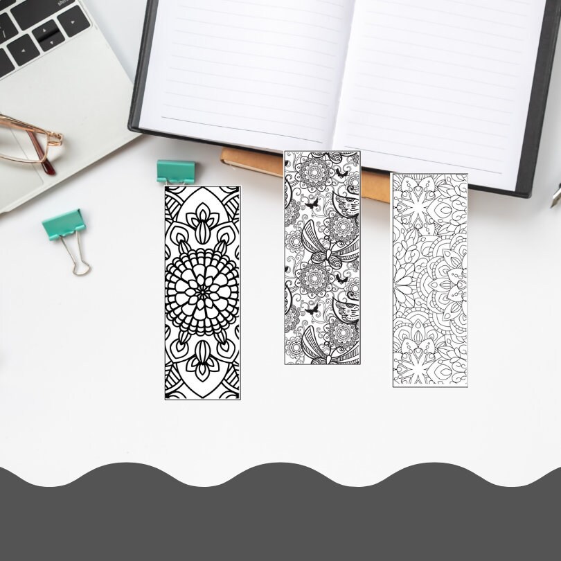 Mandala Colouring Bookmarks Printable Colouring Pages 20 Printable ...