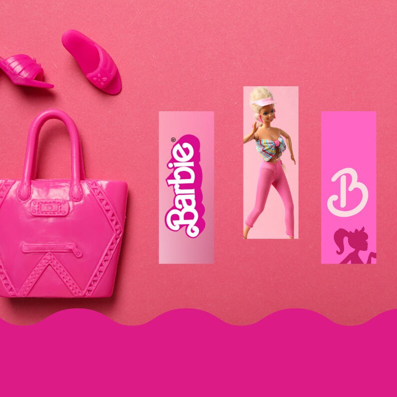 Barbie Themed Bookmarks Downloadable Bookmarks 20 Printable Bookmarks ...