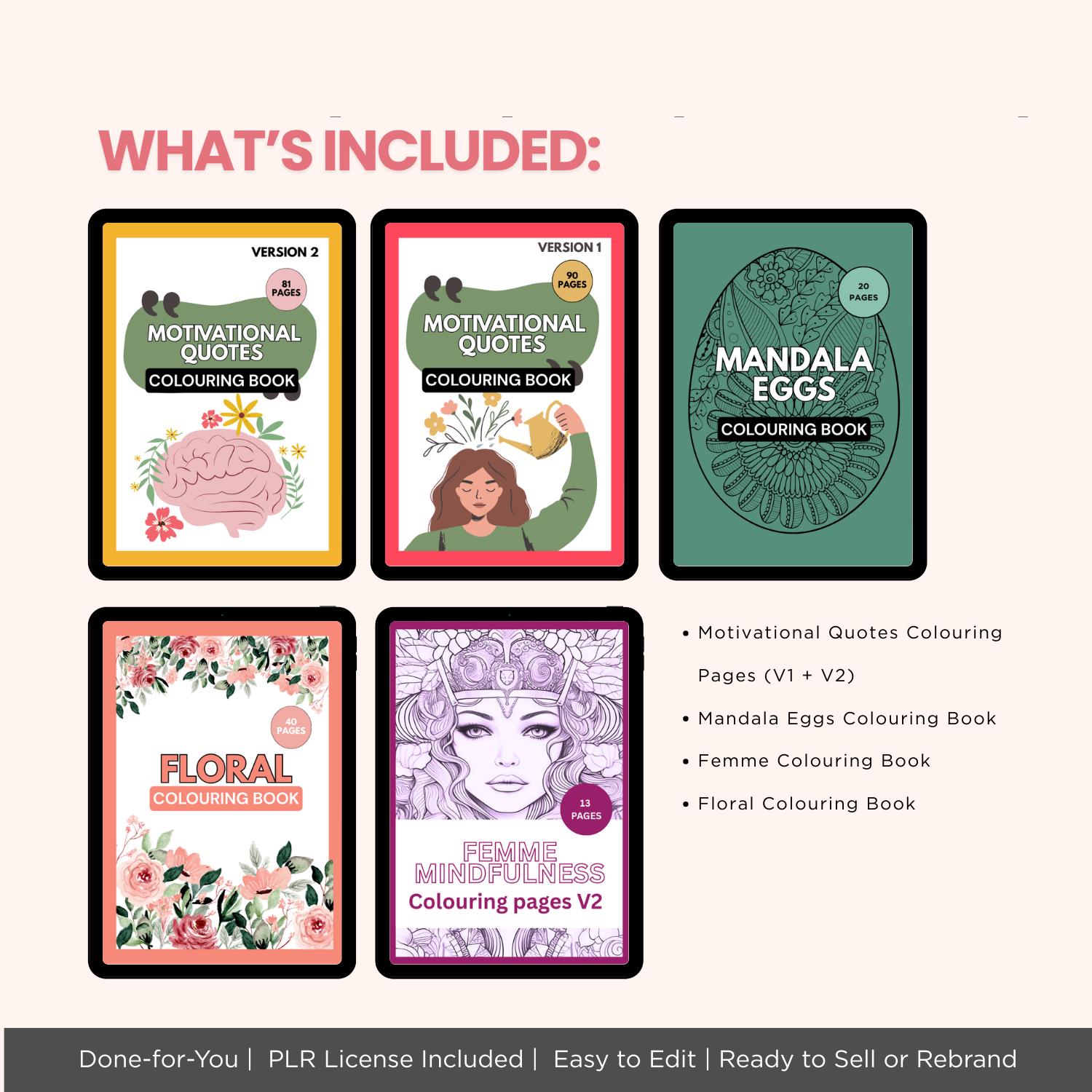 Motivational Coloring Pages: Mandala, Floral, & Quotes (printable ...