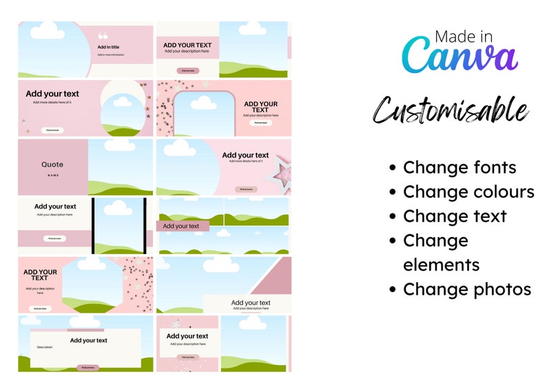 50 Twitter Templates Canva Canva Templates Twitter Post - Etsy