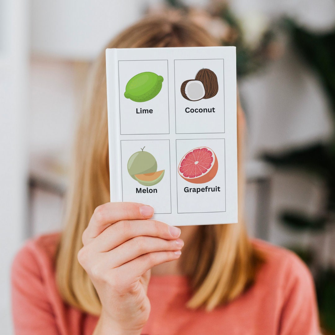 Printable Fruit Flashcards Download Children's - Etsy
