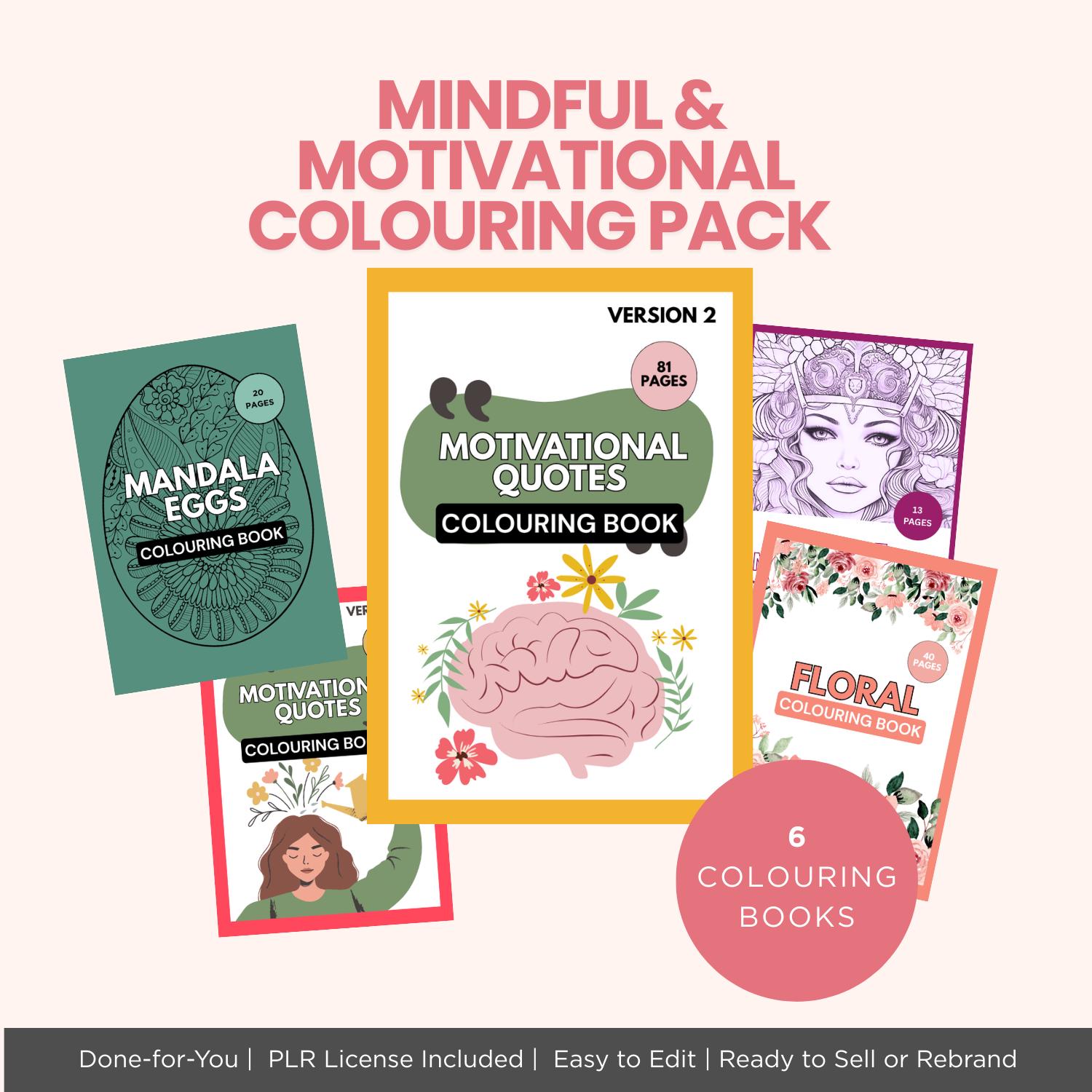 Motivational Coloring Pages: Mandala, Floral, & Quotes (printable ...