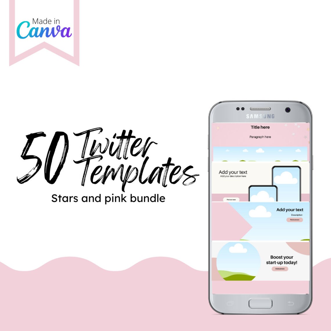 50 Twitter Templates Canva Canva Templates Twitter Post Social Media - Etsy