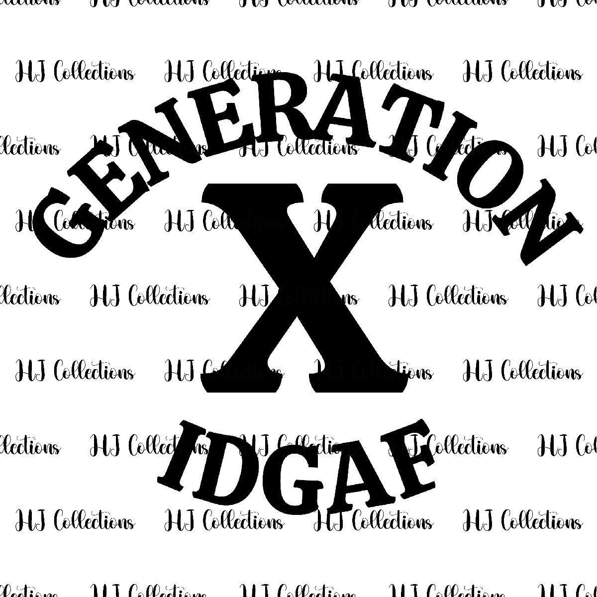 Gen X Svg Gen X Png - Etsy