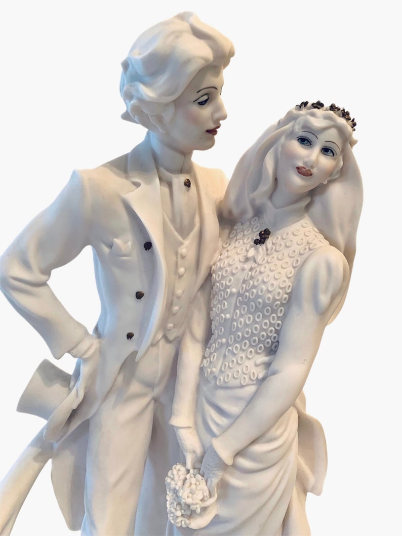 Giuseppe Armani 1988 Figurine Bride & Groom on Stairs Wedding Figurine ...