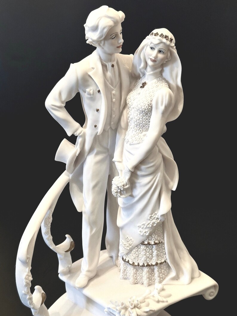 Giuseppe Armani 1988 Figurine Bride & Groom on Stairs Wedding Figurine ...