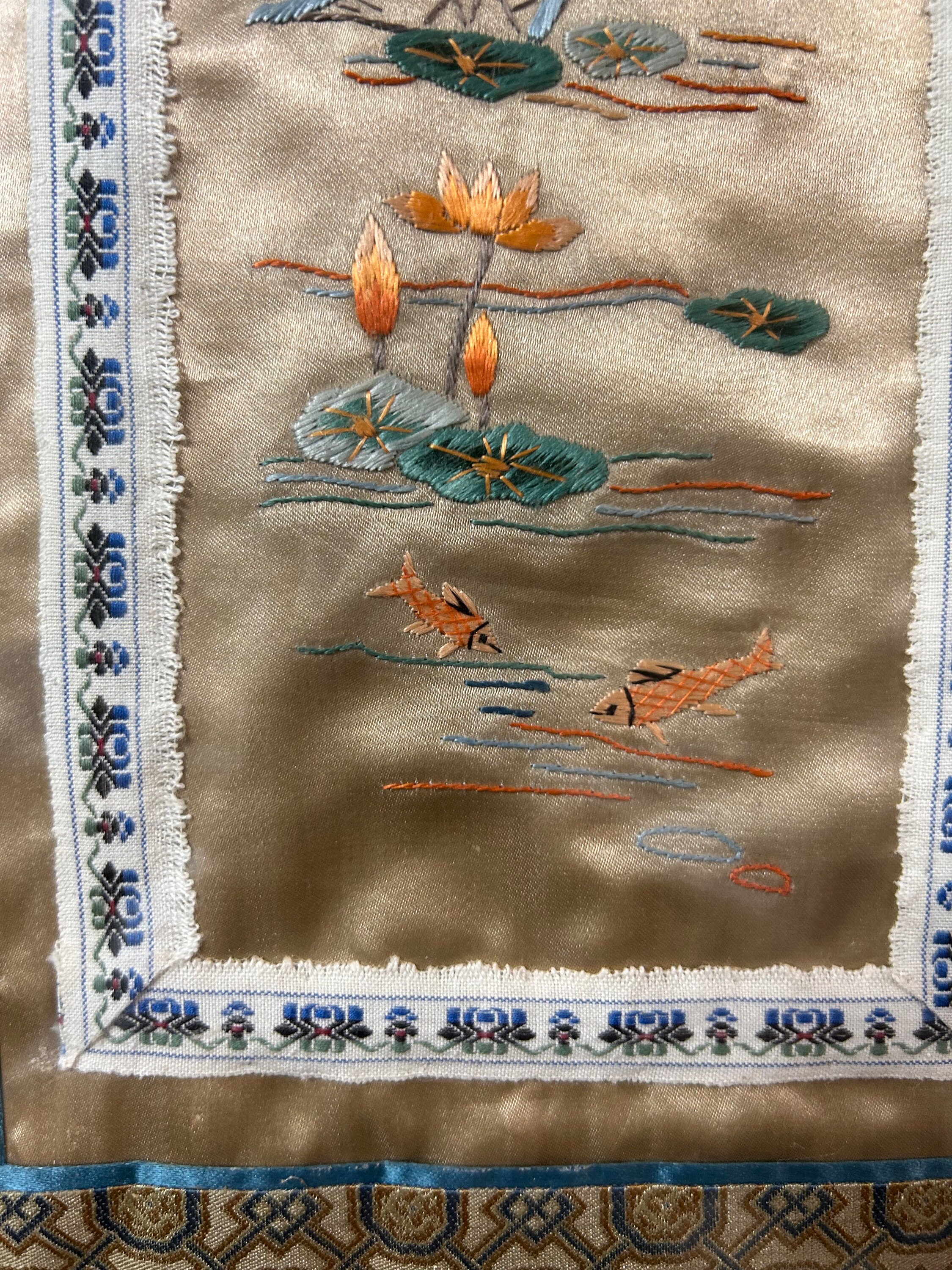 Two Framed Chinese Silk Hand Emroidery Pieces - Etsy