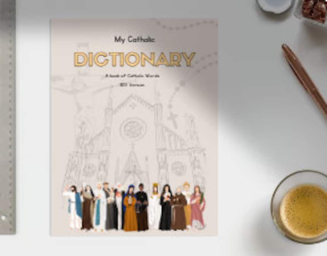 My Catholic Dictionary - A Book of Catholic Words (DIY Version) - Etsy