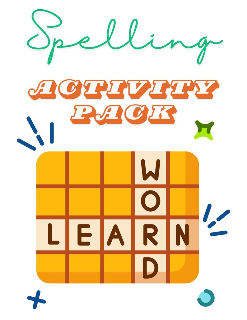 Spelling Activity Pack - Etsy