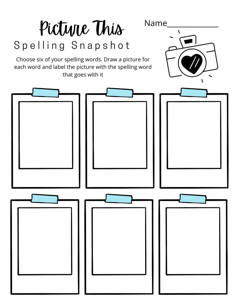 Spelling Activity Pack - Etsy