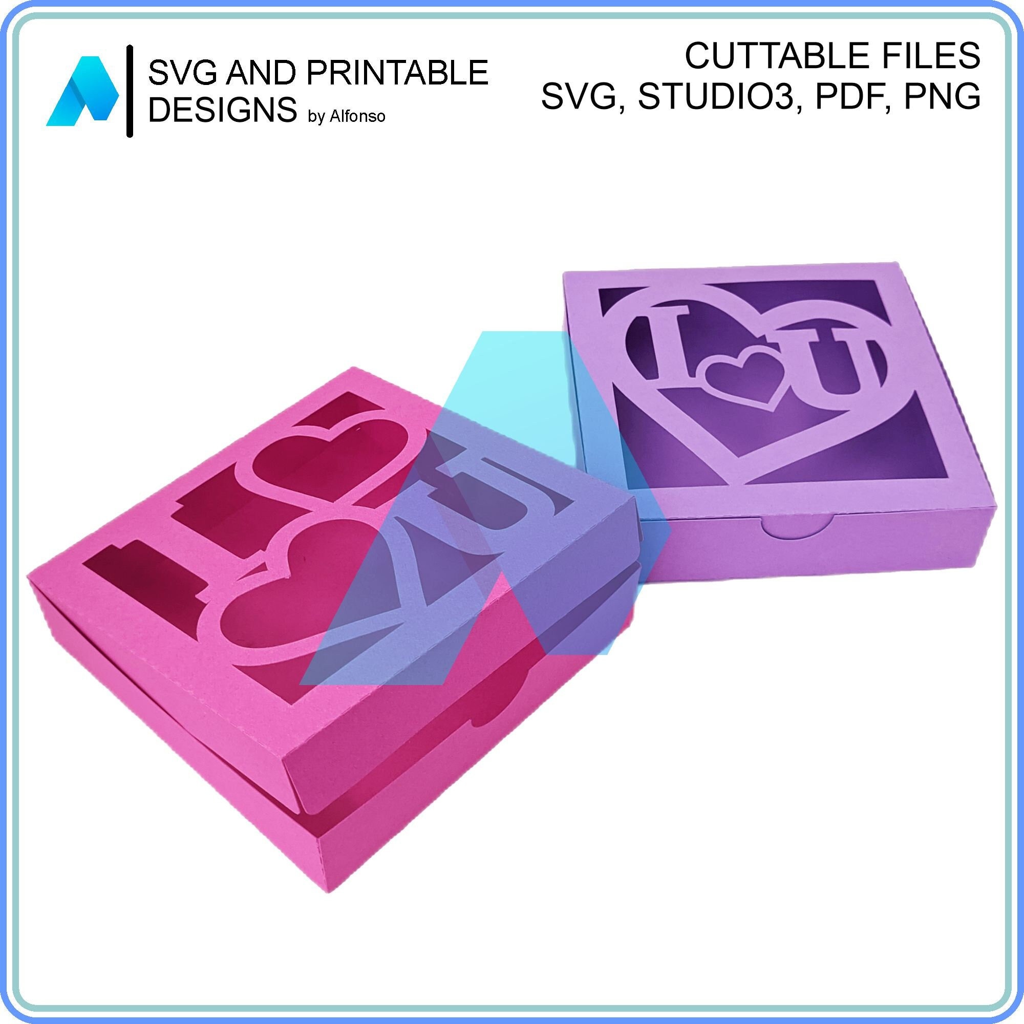 Love Heart Box SVG Cutting Files Anniversary Birthday - Etsy