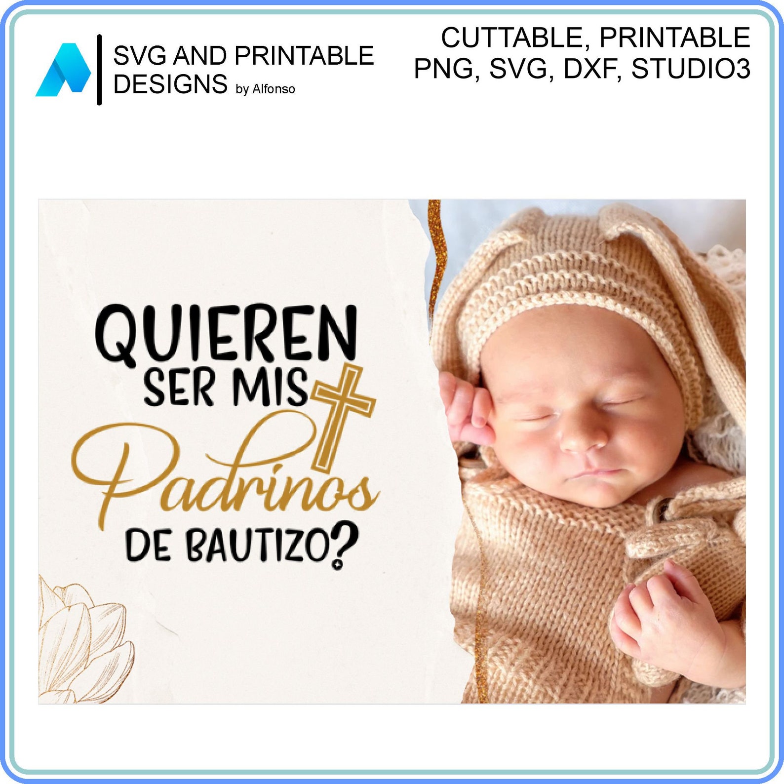 Godparents Proposal SVG & PNG: Quieren Ser Mis Padrinos Design (digital ...