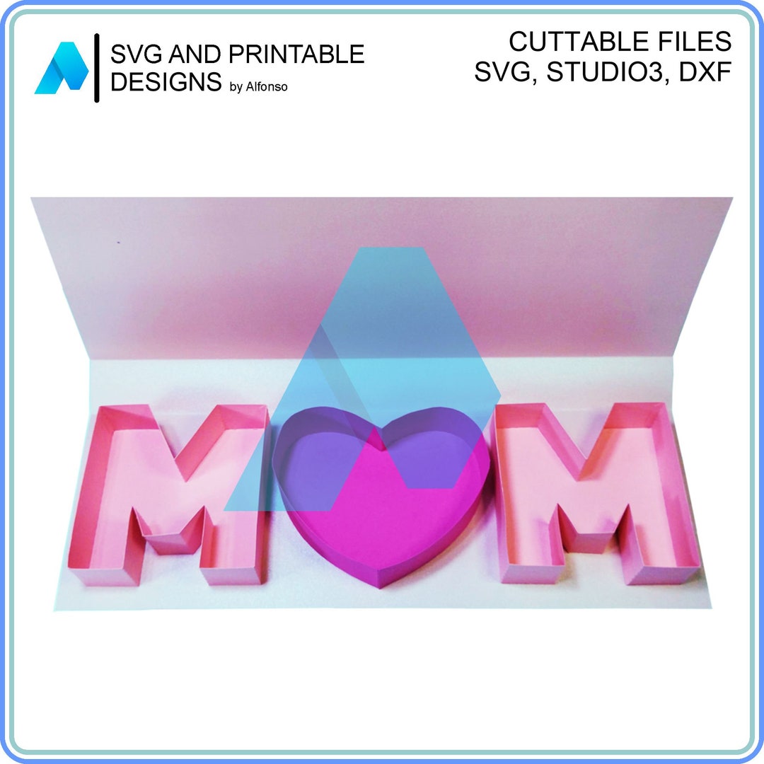 Mom Chocolate Box SVG – Mother's Day Gift, Cricut & Cameo Files ...