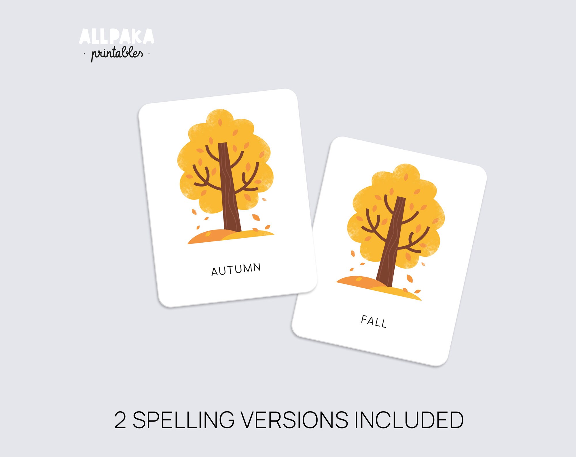 Seasons Cards, Montessori Flashcards, Pre-school Cards, Educational ...