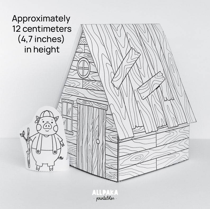 Paper Houses, the Three Little Pigs, Printable Activity Sheets for Kids ...