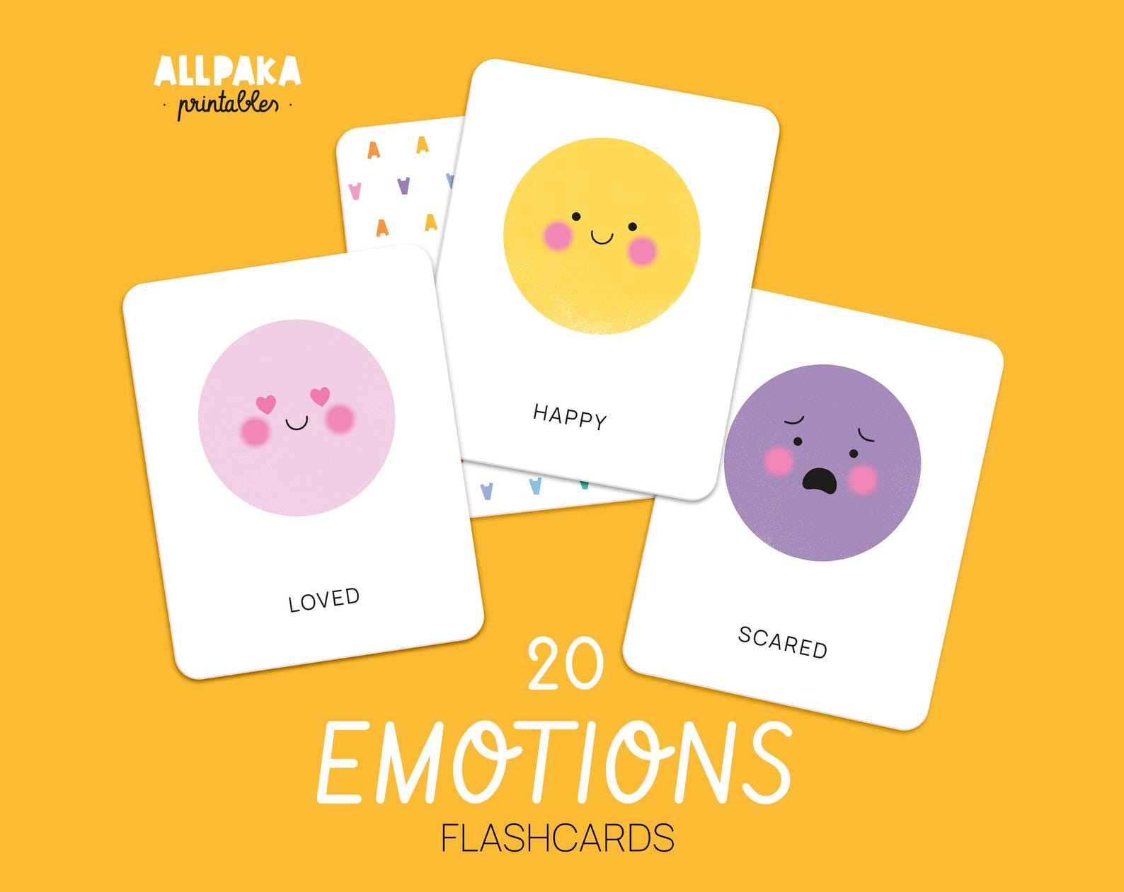 Emotions Cards, Montessori Flashcards, Pre-school Cards, Educational ...