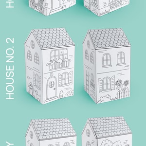 Paper Houses, Printable Activity Sheets, Creative Art Activity for Kids ...